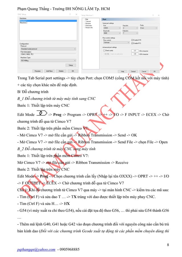 Van hanh may phay | PDF