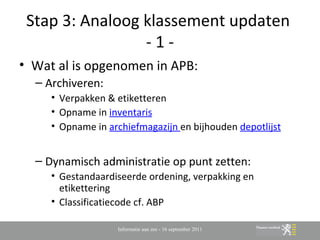 Archiefbeheer als sleutel van documentbeheer | PPT