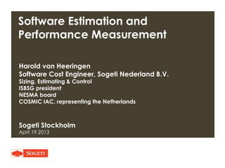 Software Estimating and Performance Measurement | PPT