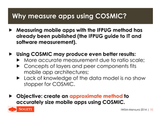 Measuring the functional size of mobile apps with COSMIC FP | PPTX | Computer Software and ...