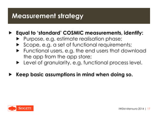 Measuring the functional size of mobile apps with COSMIC FP | PPTX | Computer Software and ...