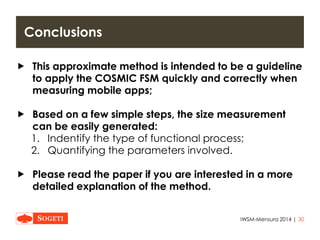 Measuring the functional size of mobile apps with COSMIC FP | PPTX | Computer Software and ...