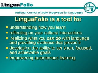 Vanhouten Chiang Linguafolio Self Assessment | PPT
