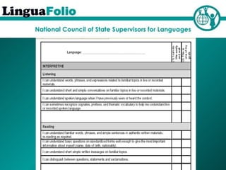 Vanhouten Chiang Linguafolio Self Assessment | PPT