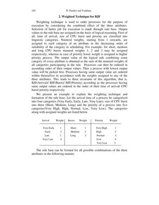 Weighted Approach to Better Job First Scheduling | PDF