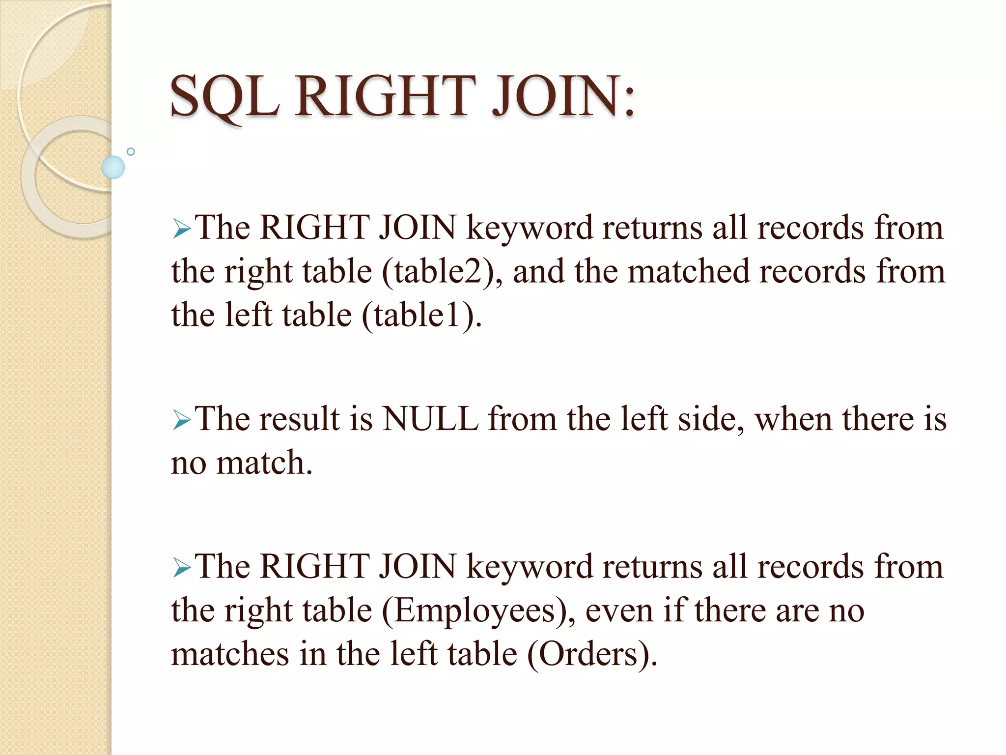 Joins And Subqueries In Big Data Analysis Pptx Databases Computer