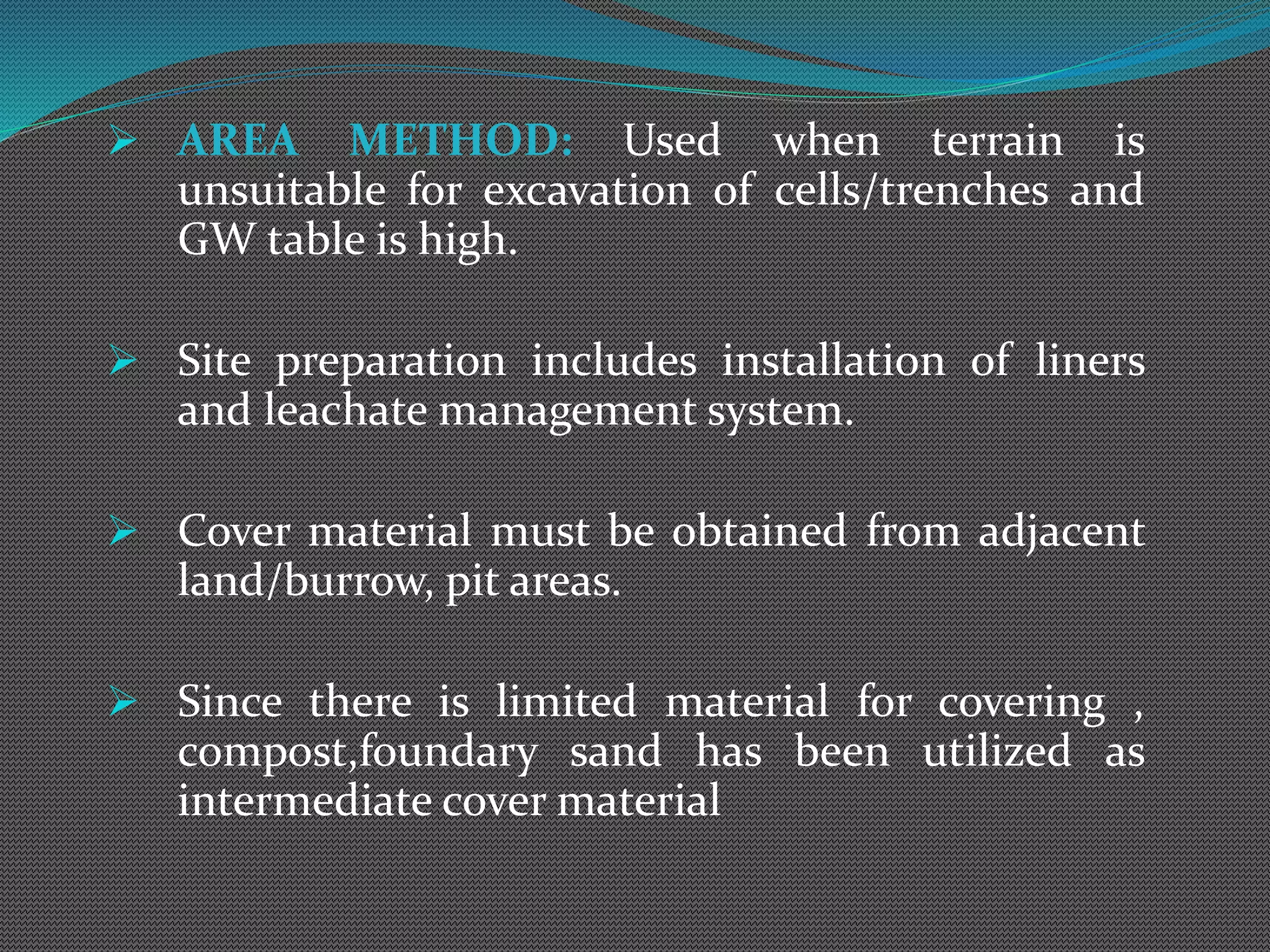 solid waste management to landfills | PPTX