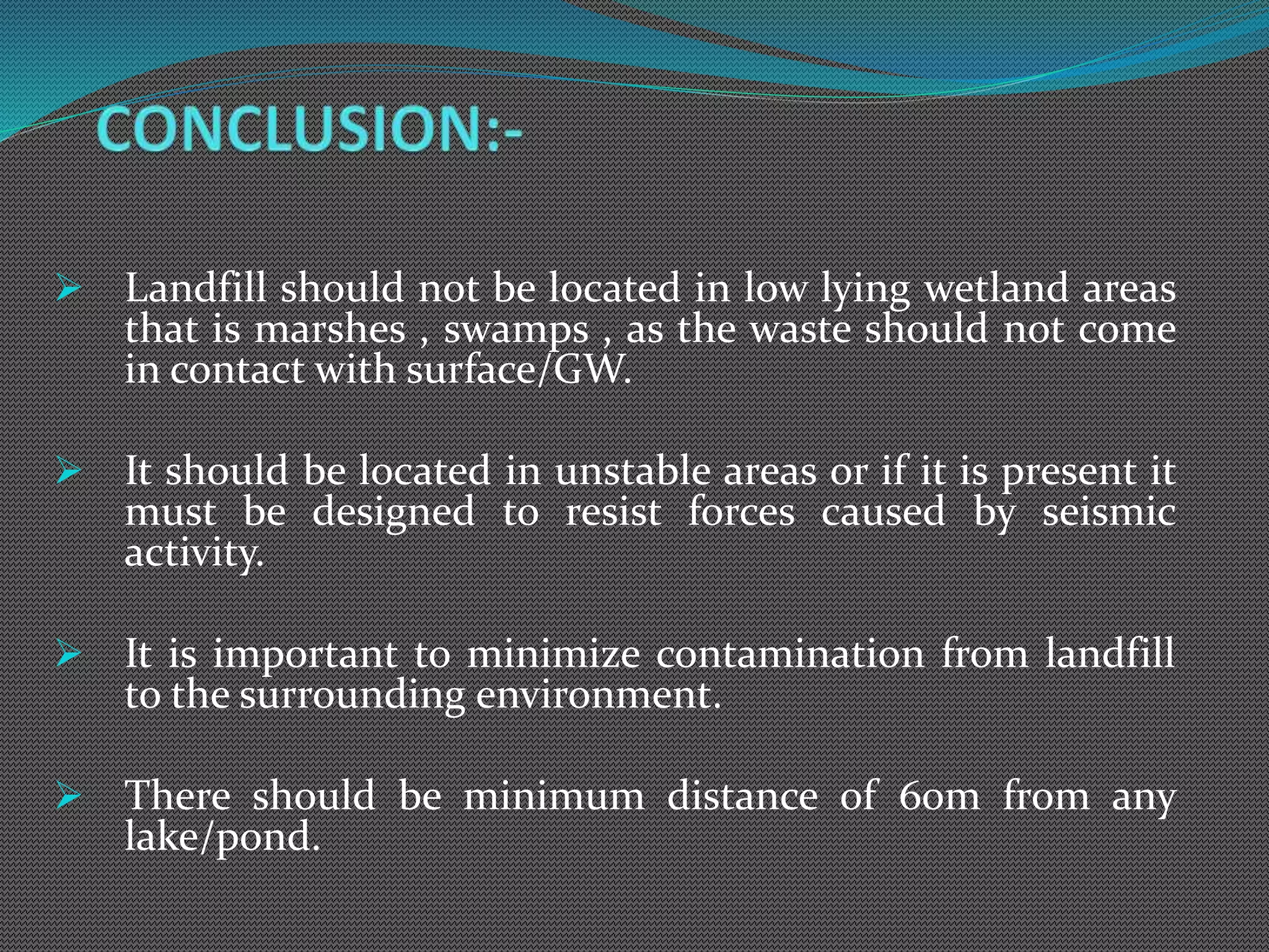 solid waste management to landfills | PPTX