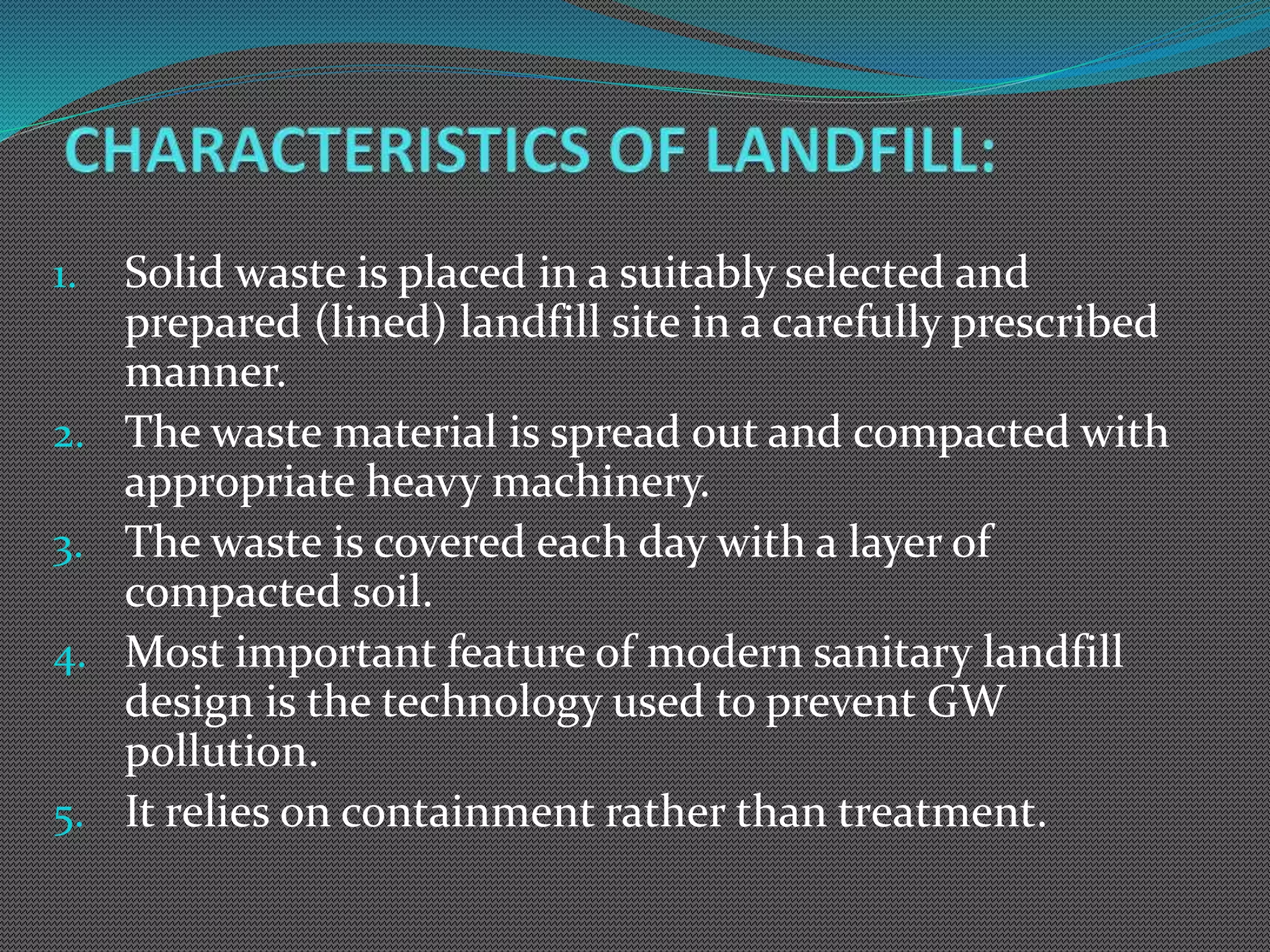 solid waste management to landfills | PPTX
