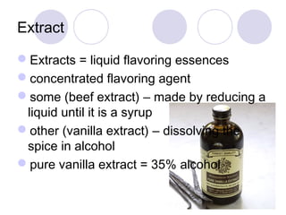 Vanilla extract | PPT
