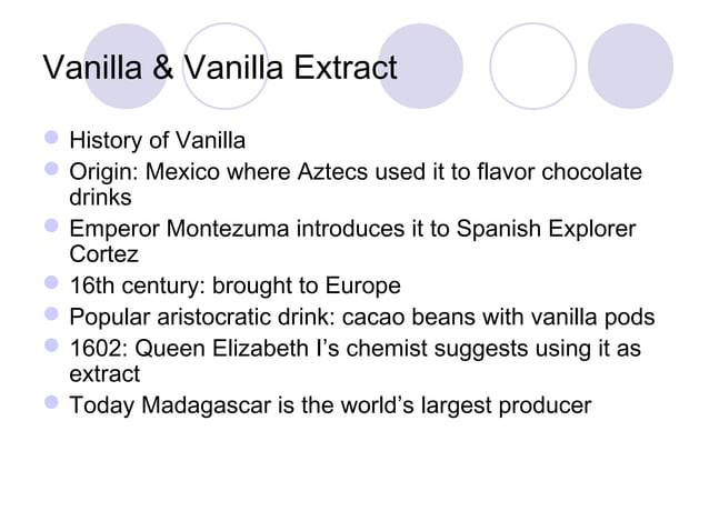Vanilla extract | PPT