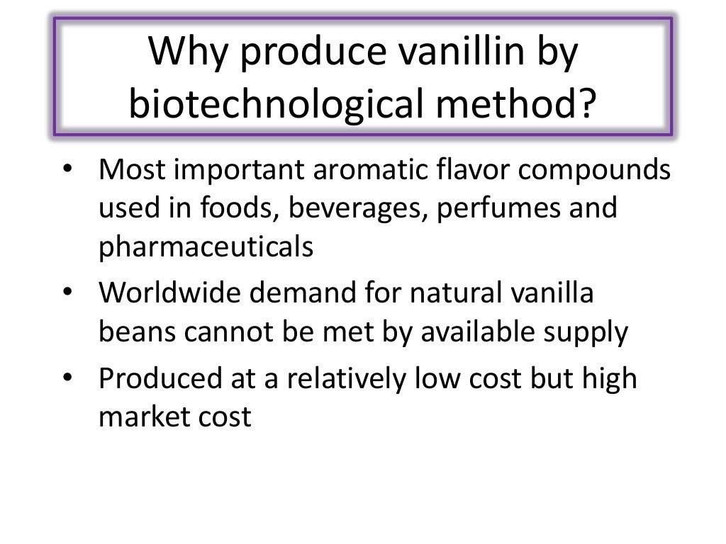 Vanillin Production