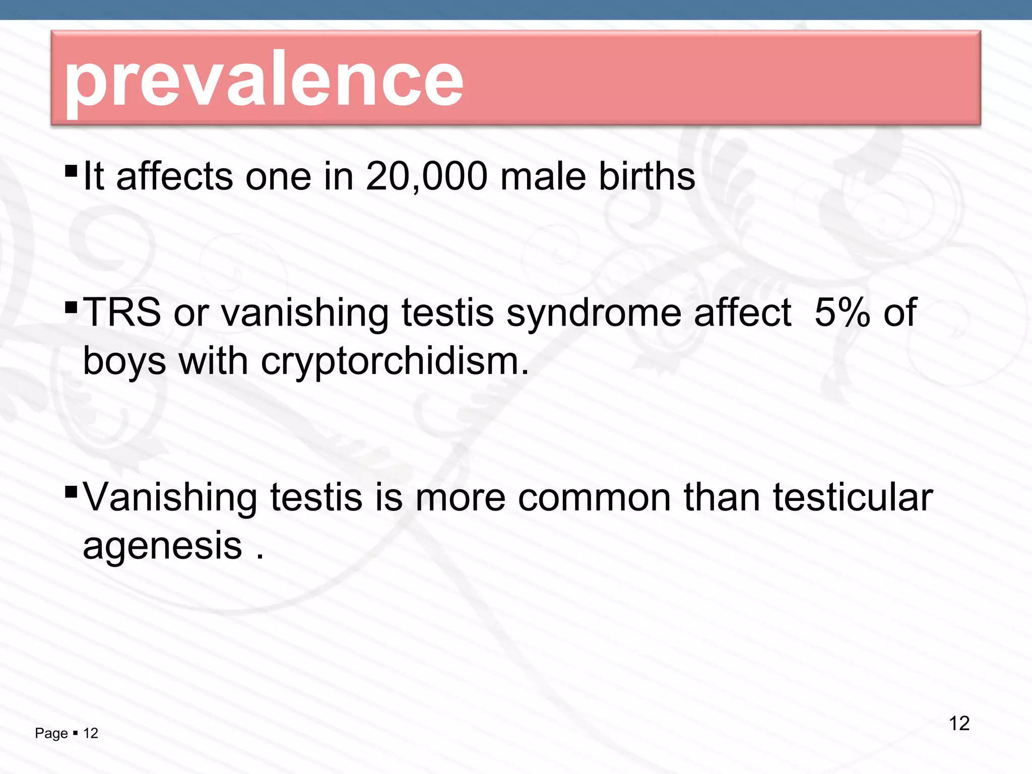 Vanish testes syndrome | PPT
