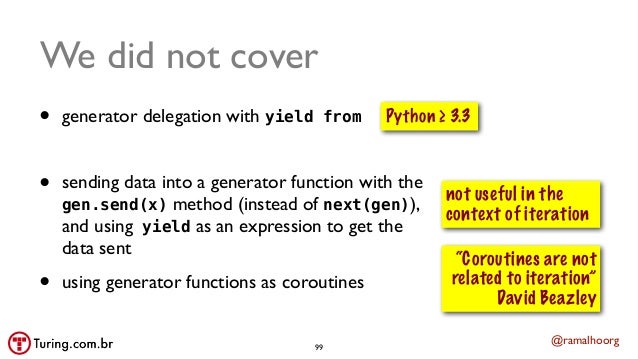 The Vanishing Pattern From Iterators To Generators In Python