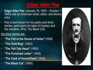 Theme of Poe's short story | PPTX