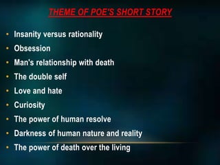 Theme of Poe's short story | PPTX