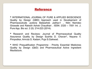 Quality By Design In pharmaceutical Development | PPTX | Pharmaceutical ...