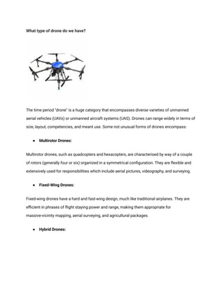 What type of drone do we have? | PDF