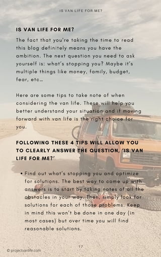 van life basics | PDF
