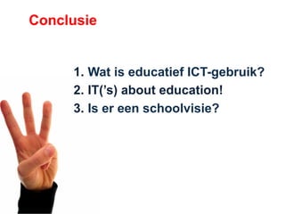 Van onderwijsopvattingen tot ict integratie in de klas | PDF | Education