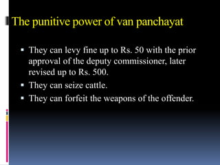 Uttarakhand Van panchayat | PPTX