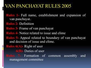 Uttarakhand Van panchayat | PPTX