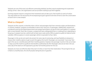 Vanpool Formation Guide - Arlington Transportation Partners | PDF