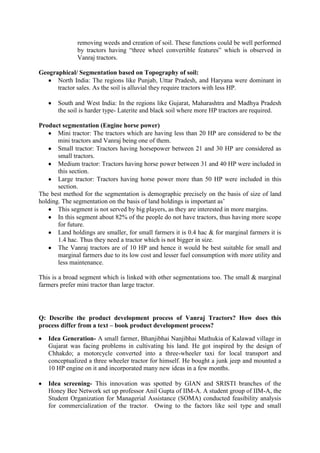 Vanraj mini tractor case study | DOCX
