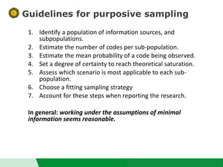 (I Can't Get No) Saturation: A Simulation and Guidelines for Minimum ...