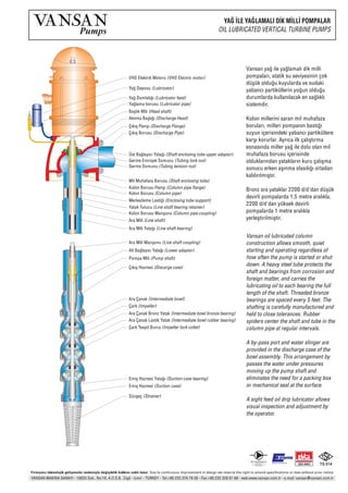 Vansan Su Ile YağLamalı Dik Pompalar | PDF