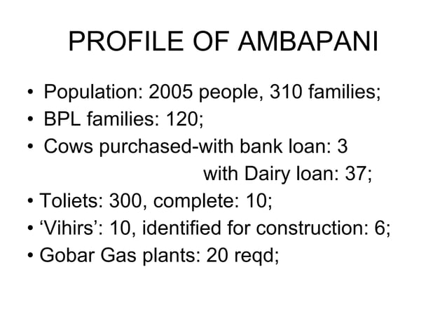 Vansda Bod Presentation | PPT