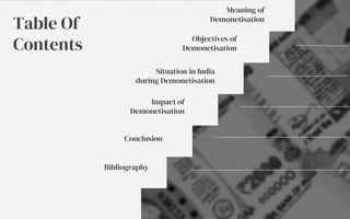 analysis demonetisation in india project | PDF