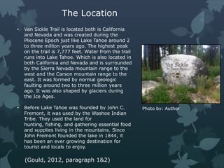 Van sickle bi state park geology assignment | PPTX