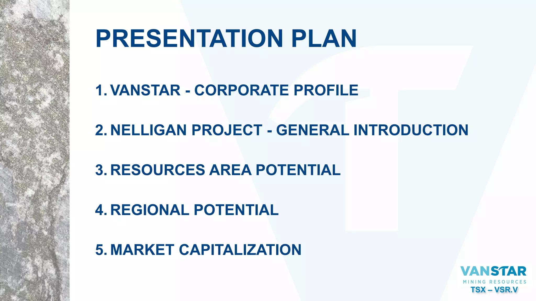 Vanstar (VSR:tsxv): Nelligan Project Presentation | PDF