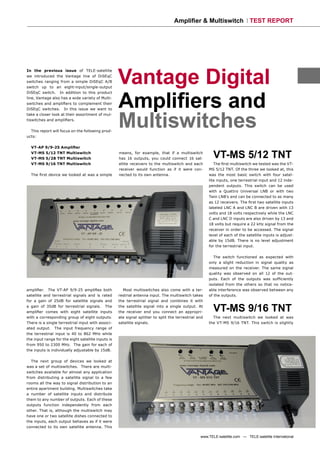 Vantage Multiswitch | PDF