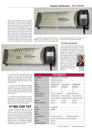 Vantage Multiswitch | PDF