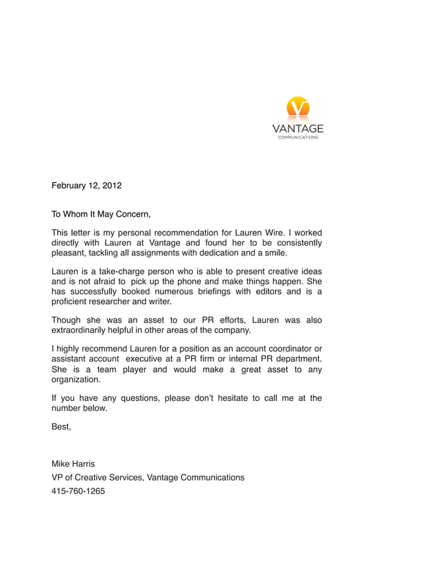 Vantage Communications | PDF