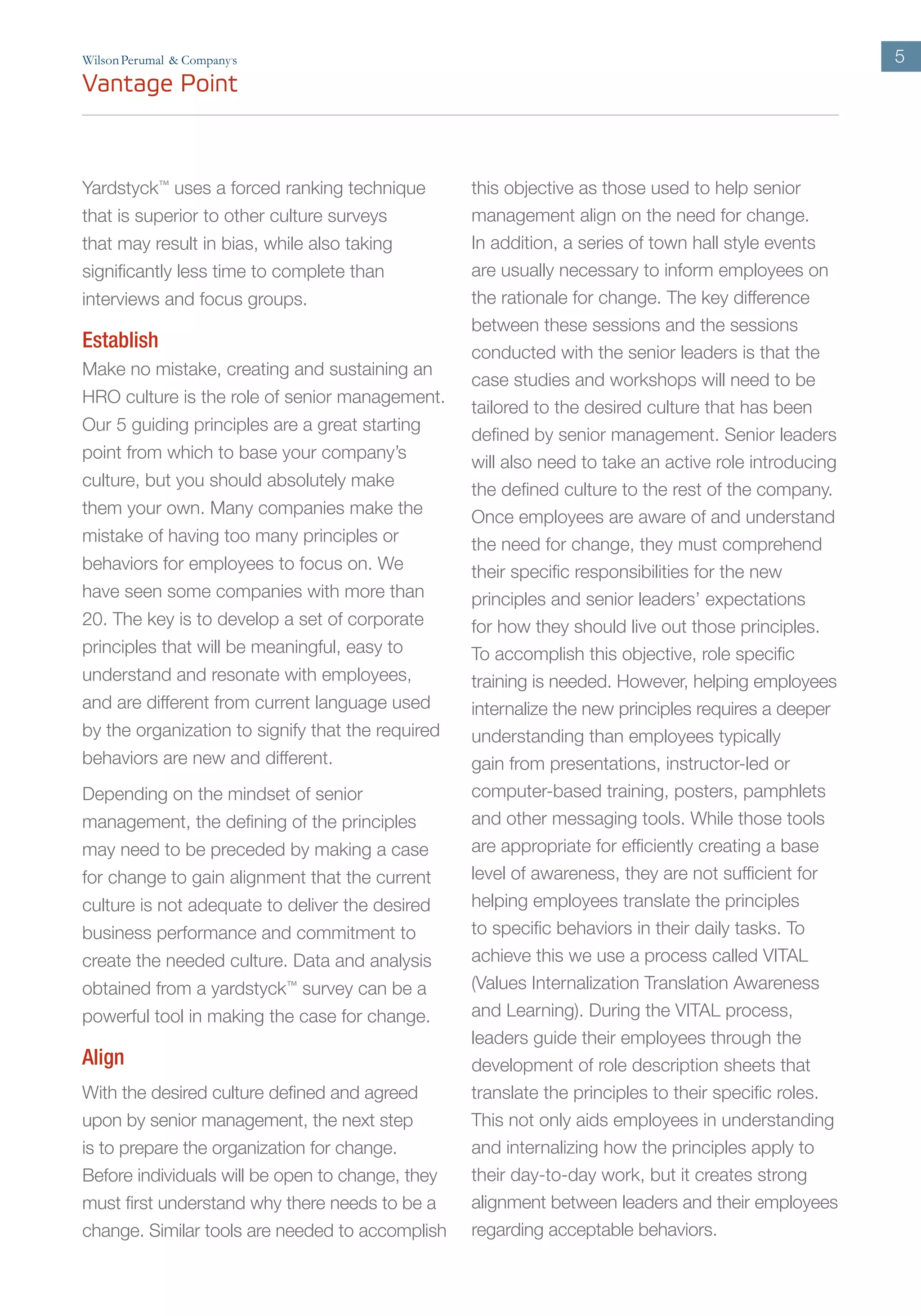 Creating a Culture of Operational Discipline that leads to Operational ...