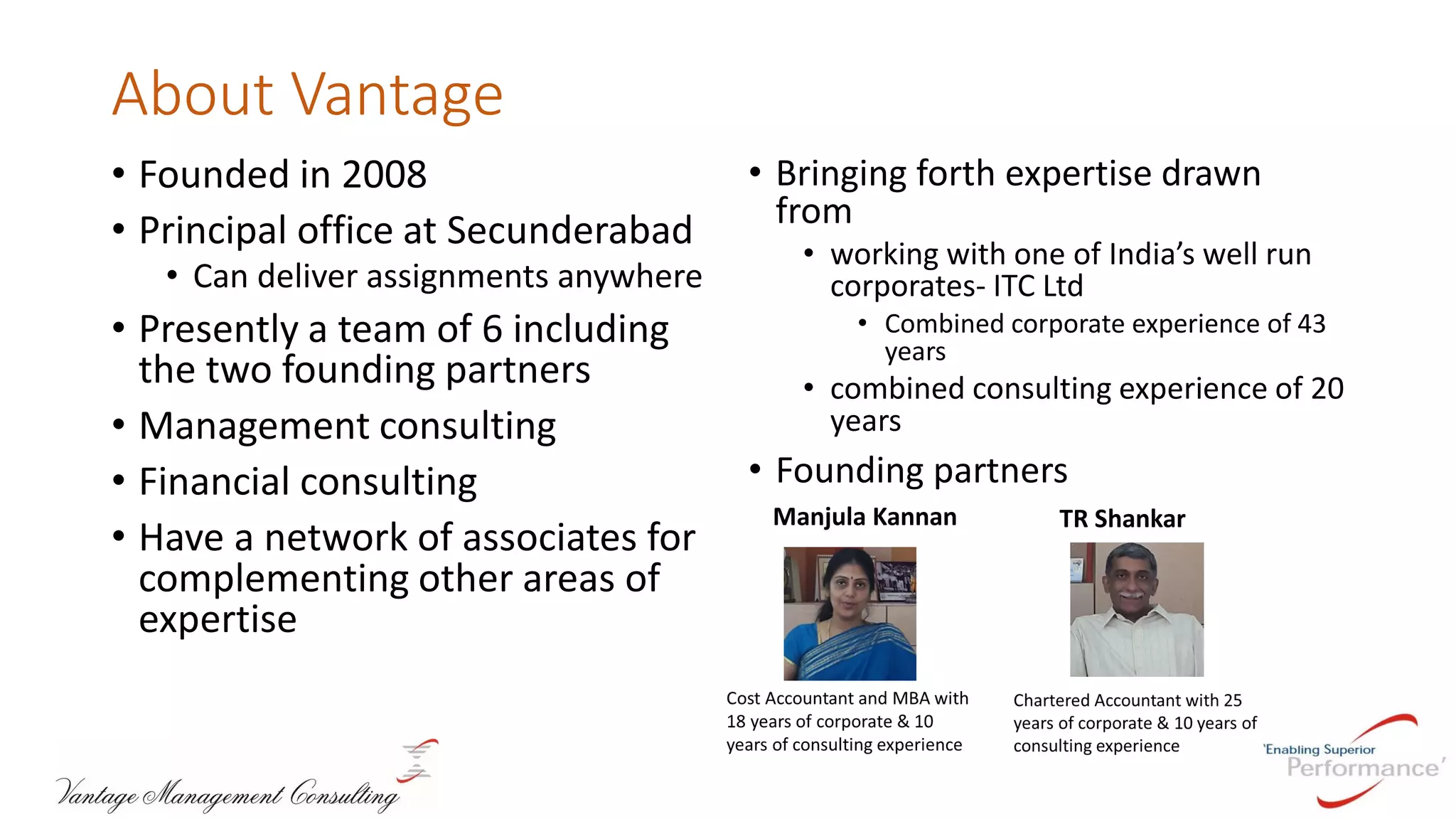Vantage presentation November 2018 | PDF