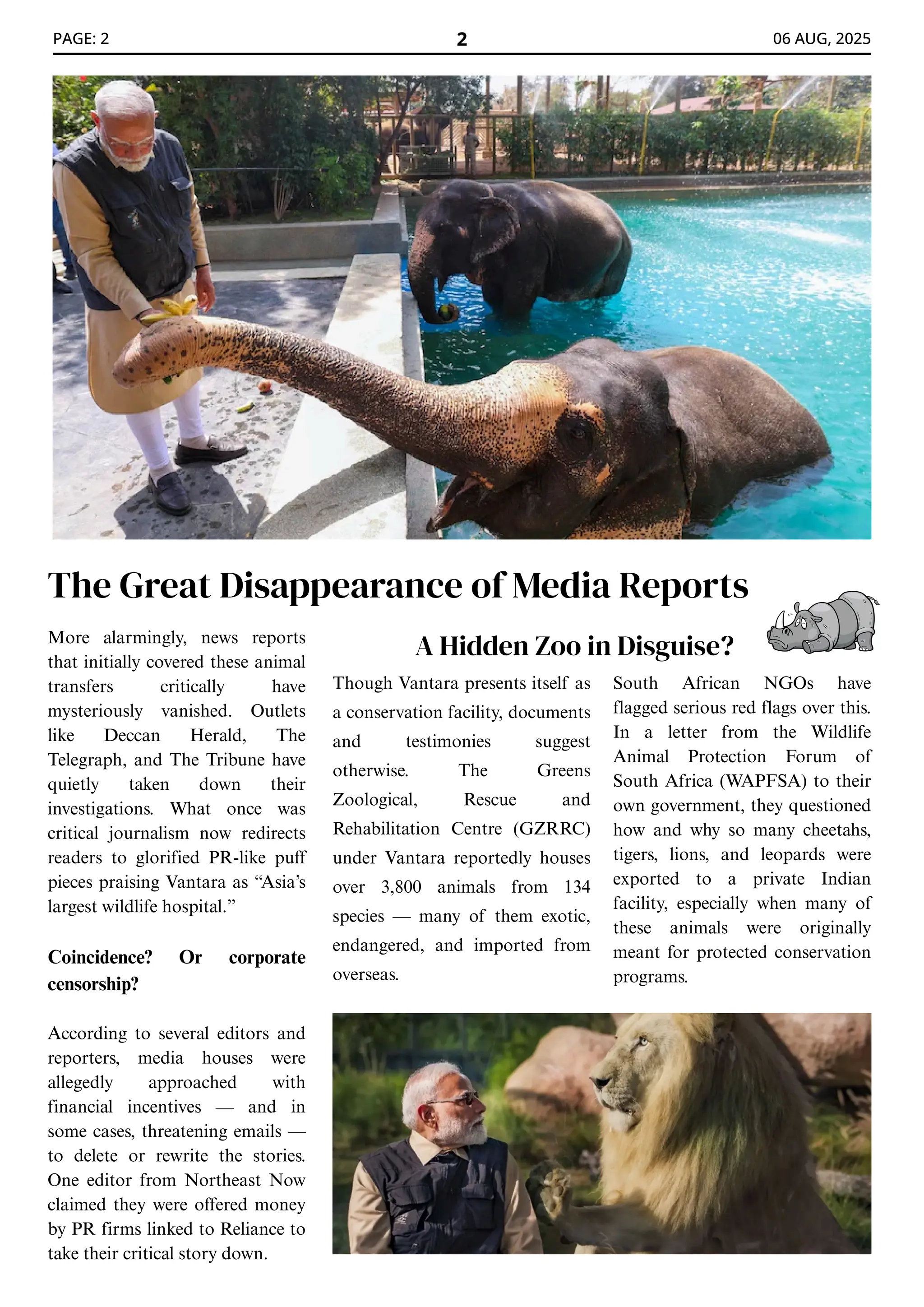 The Truth Behind Vantara zoo in Jamnagar | PDF