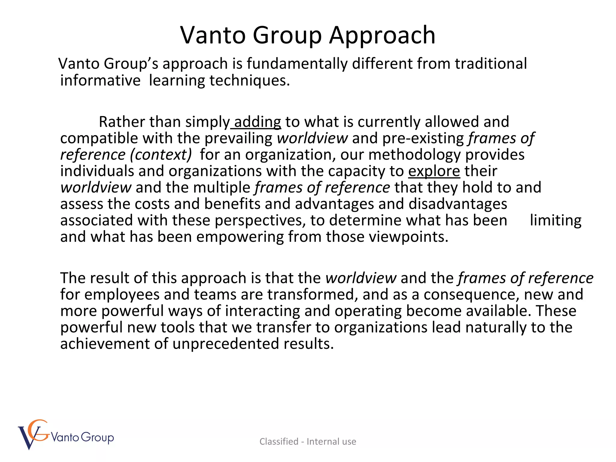 Vanto Group | PPT