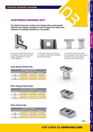 Vantrunk Intelok Support Channel - Steel Framing Intelok Channel | PDF