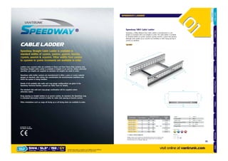 Vantrunk Speedway Cable Ladder System | PDF