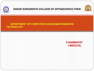 vanmathy cryptography network security | PPT