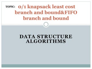 Data structure and algorithm | PPTX
