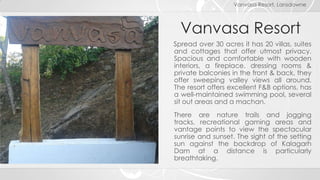 Vanvasa resort 360 degree | PPT