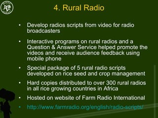 Video and radio programs: strengthening and creating private public ...