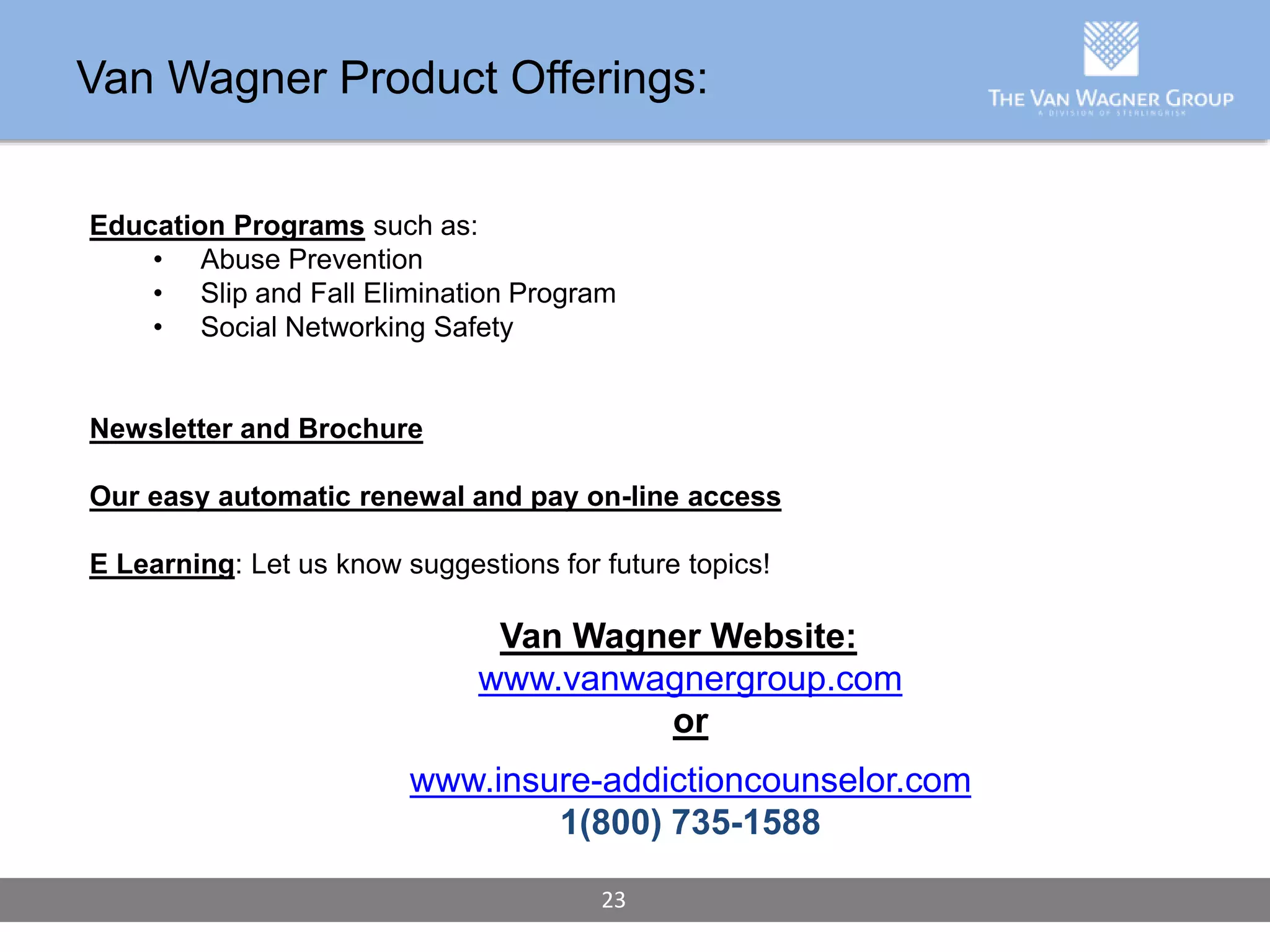 Van Wagner CCAPP Presentation - RPG | PPTX