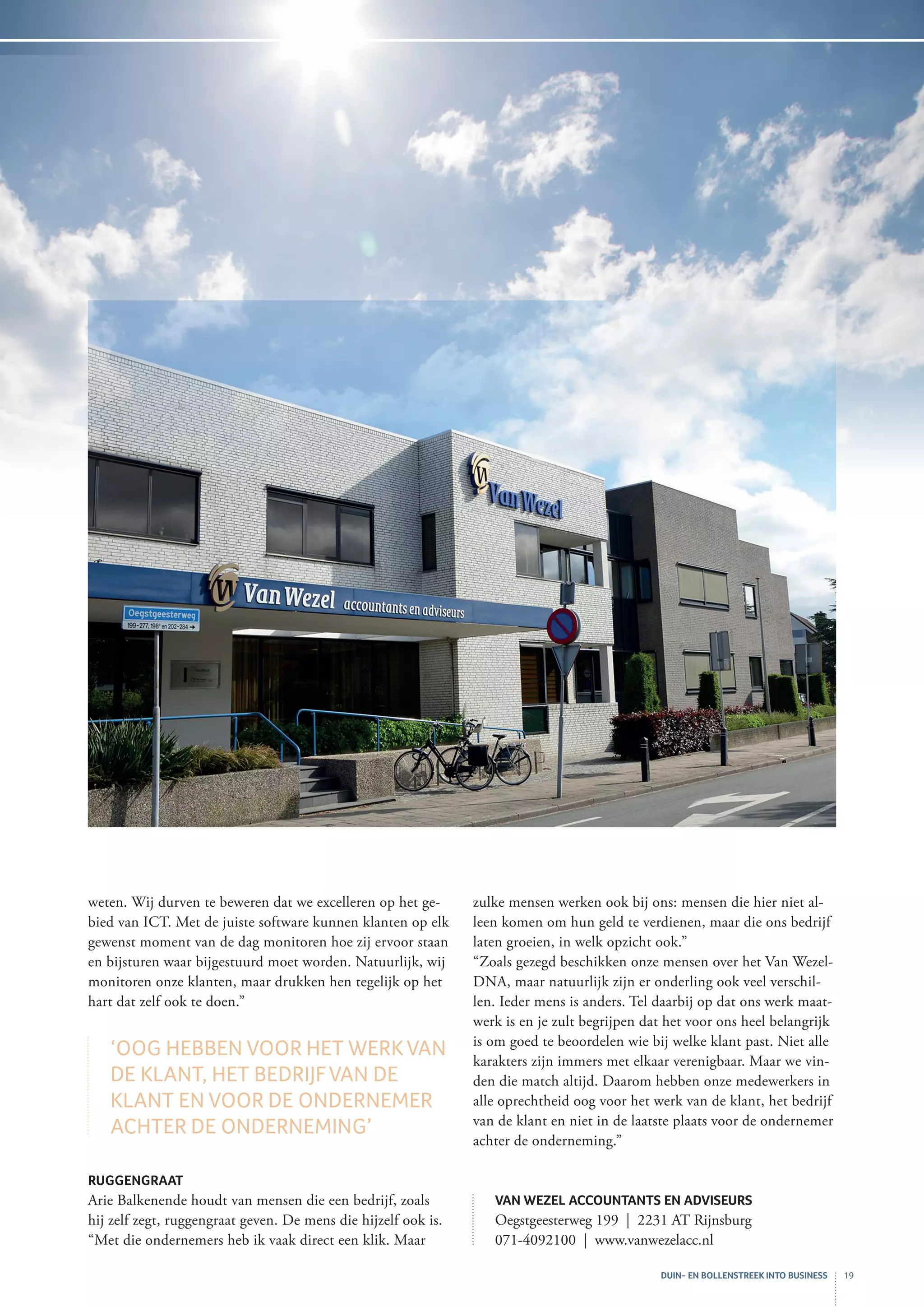 Van wezel accountants en adviseurs bestaat 40 jaar | PDF