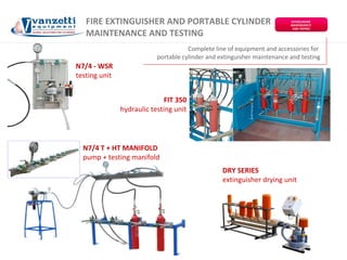 EQUIPMENT FOR EXTINGUISHER & CYLINDER MAINTENANCE AND TESTING / CLEAN ...